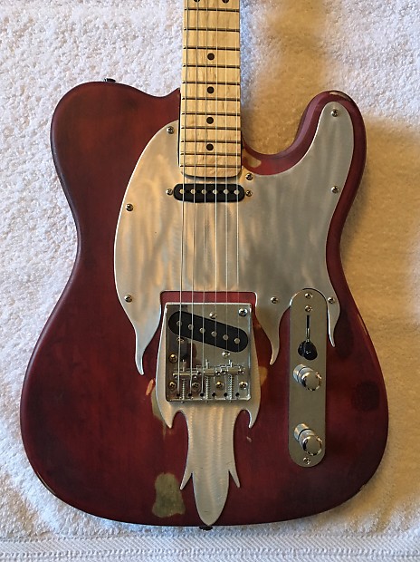 Trinity River Telecaster Style 2000's Worn Candy Red | Reverb