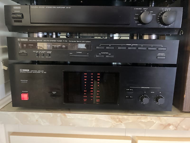 Yamaha M-50 power amplifier 1990s Black | Reverb