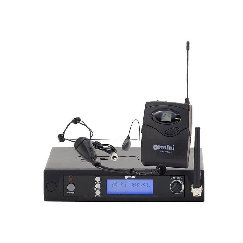 Gemini Single Channel Wireless Headset Lavalier Microphone | Reverb