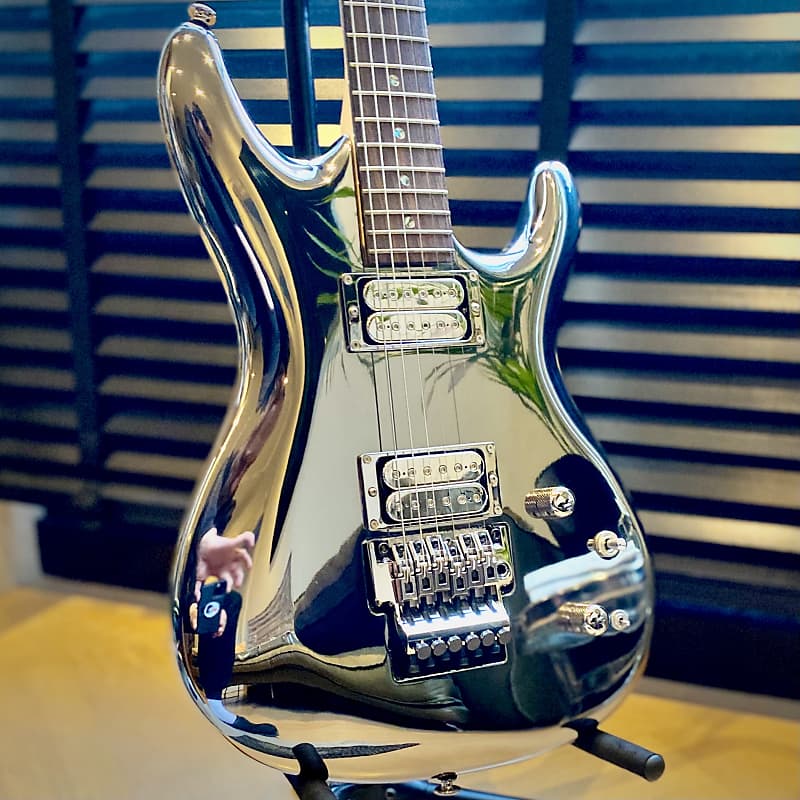 1 of 60! Ibanez JS PRM Joe Satriani, the ultimate Chrome Boy! | Reverb