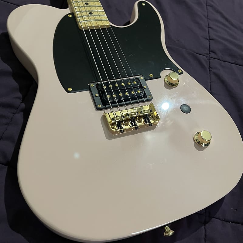 Fender Baritone SubSonic Hard Tail Tele 2023 - Shell Pink w/ | Reverb