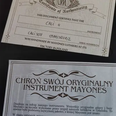 Mayones Cali 4 Mini Bass Blue Burst Gloss | Reverb