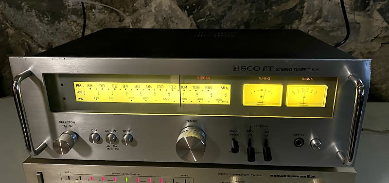 Vintage Scott T526 AM/FM Stereo Tuner - Serviced + Clean + | Reverb