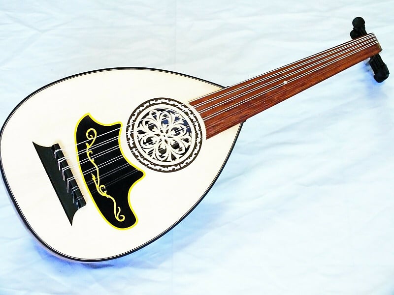 Arab String Instrument Long Neck Oud Ud Shellac W/ Softcase | Reverb
