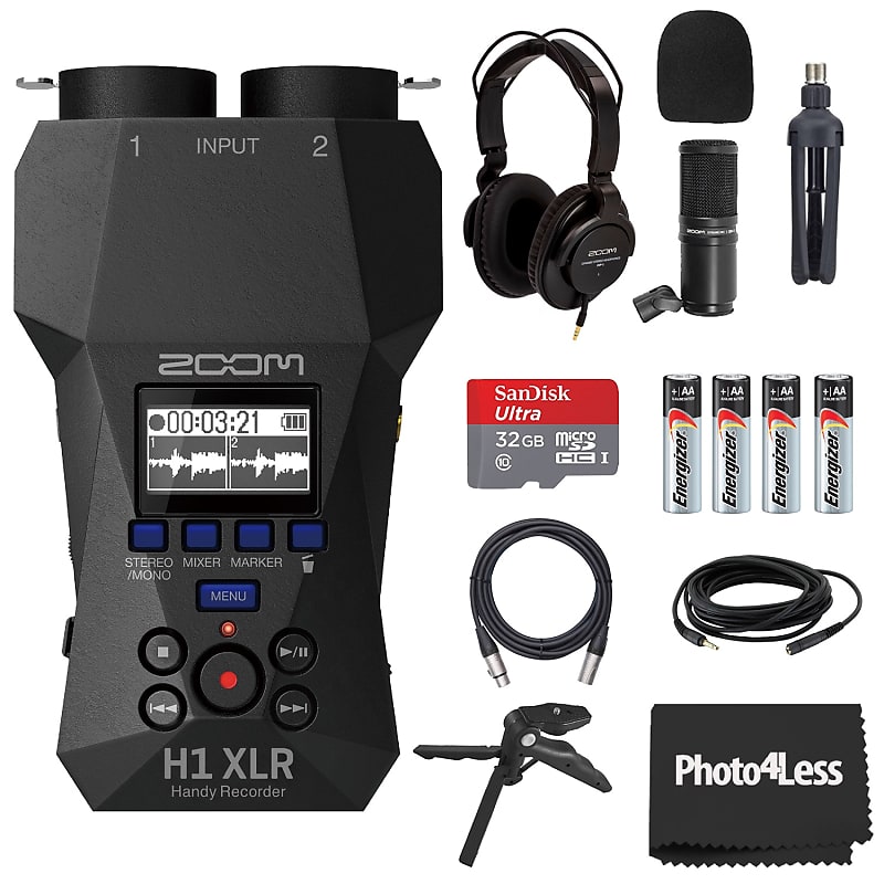 Zoom H1 XLR Handy Recorder, Bundle with Zoom ZDM-1 Podcast | Reverb