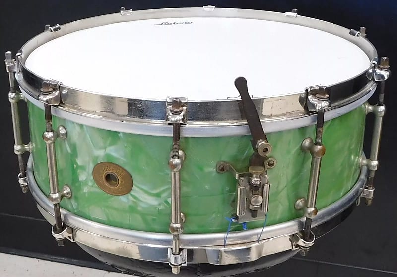 Vintage 1927 Liberty 5x14 Solid Walnut Shell Snare Drum Sea | Reverb
