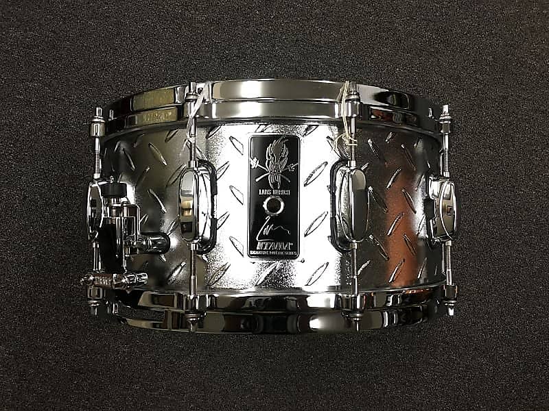 Tama Lars Ulrich Signature 6.5x14 Diamond Plate Steel | Reverb UK
