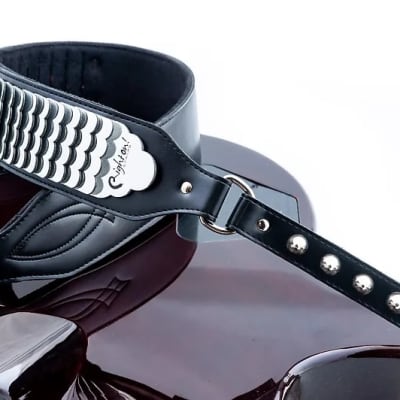 RightOn! Legend JL Python 2.3 inch Vegan Guitar Strap - Black | Reverb