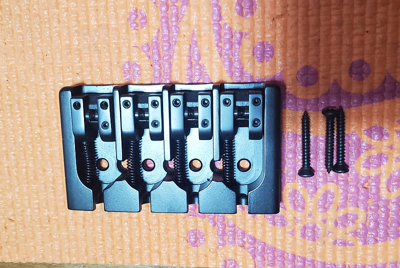 Hipshot USA FM2 Brass A-Style Bass Bridge | Reverb