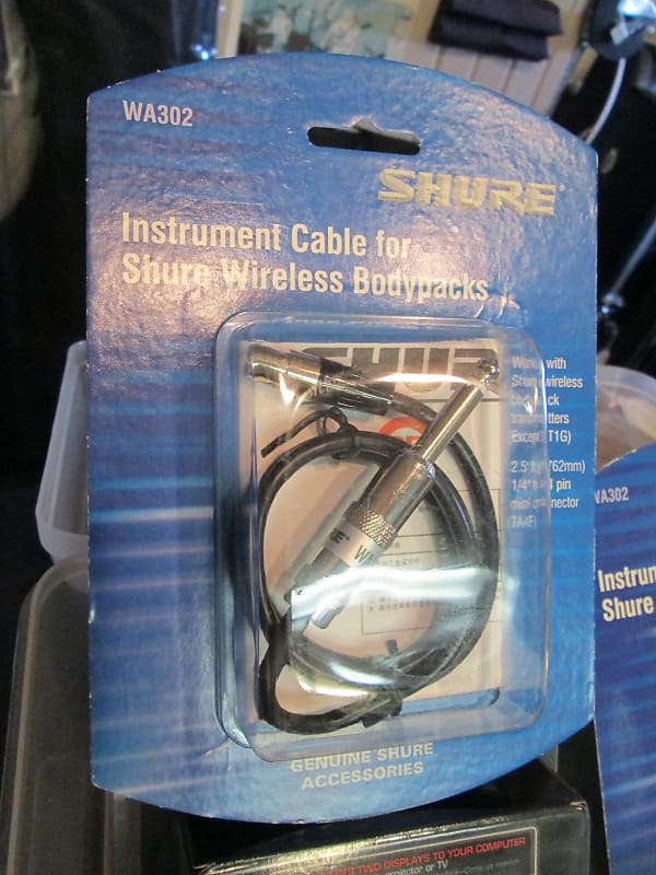 Shure WA302 TA4F 4 Pin Mini Connector to 1/4" TS Male Cable - | Reverb