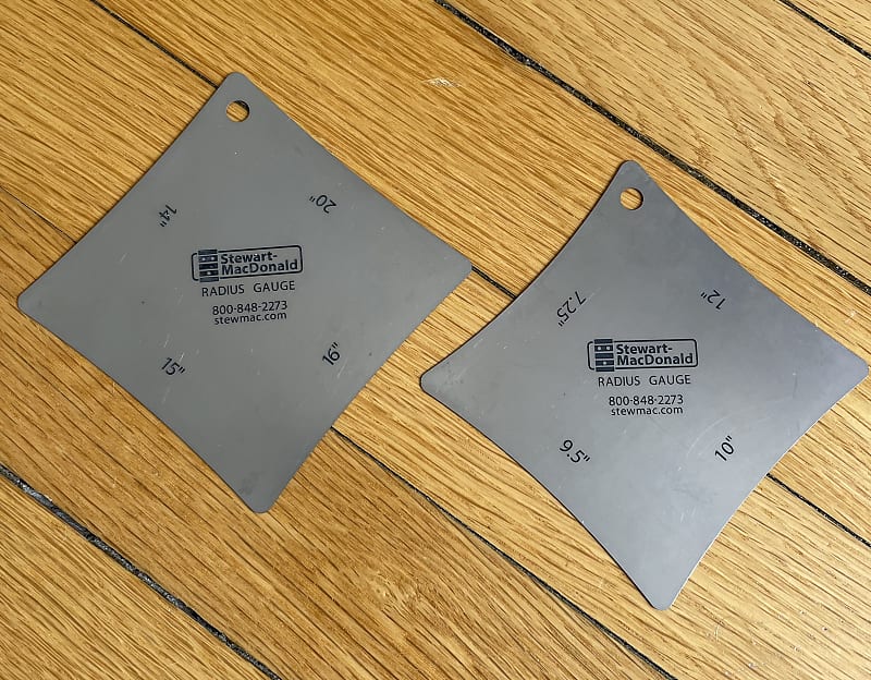 StewMac Set of Two Neck Radius Gauges | Reverb