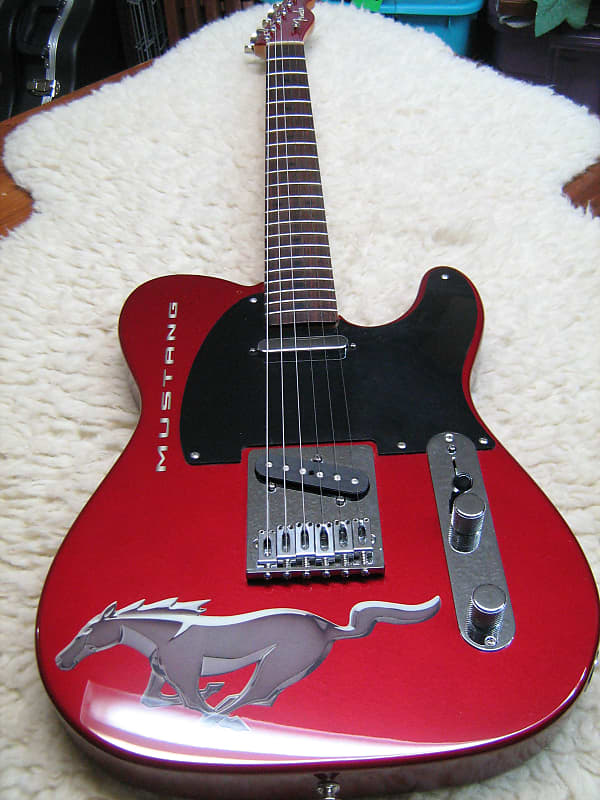 Fender 2009 MIM Telecaster Rare Ltd Ed Chrome Red Ford | Reverb