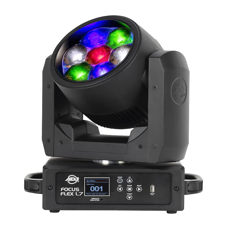 American DJ ADJ Focus Flex L7 RGBL LED Wireless DMX Moving | Reverb