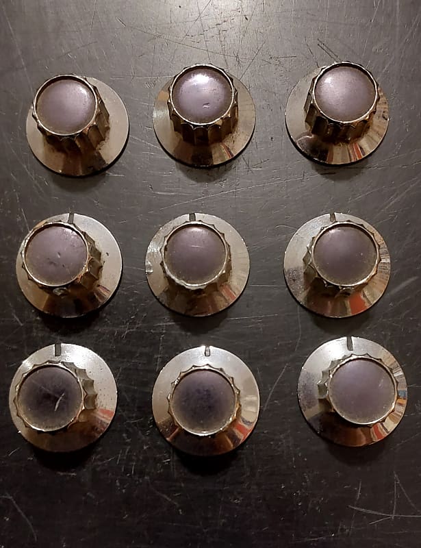 Vintage Plastic Knobs Set of 9 | Reverb