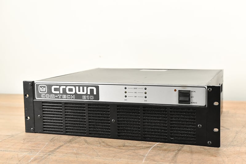 Crown Com-Tech 810 2-Channel Power Amplifier CG001MR | Reverb