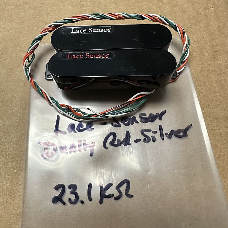 Lace Sensor Dually Red-Silver Humbucker Pickup Black *FREE | Reverb