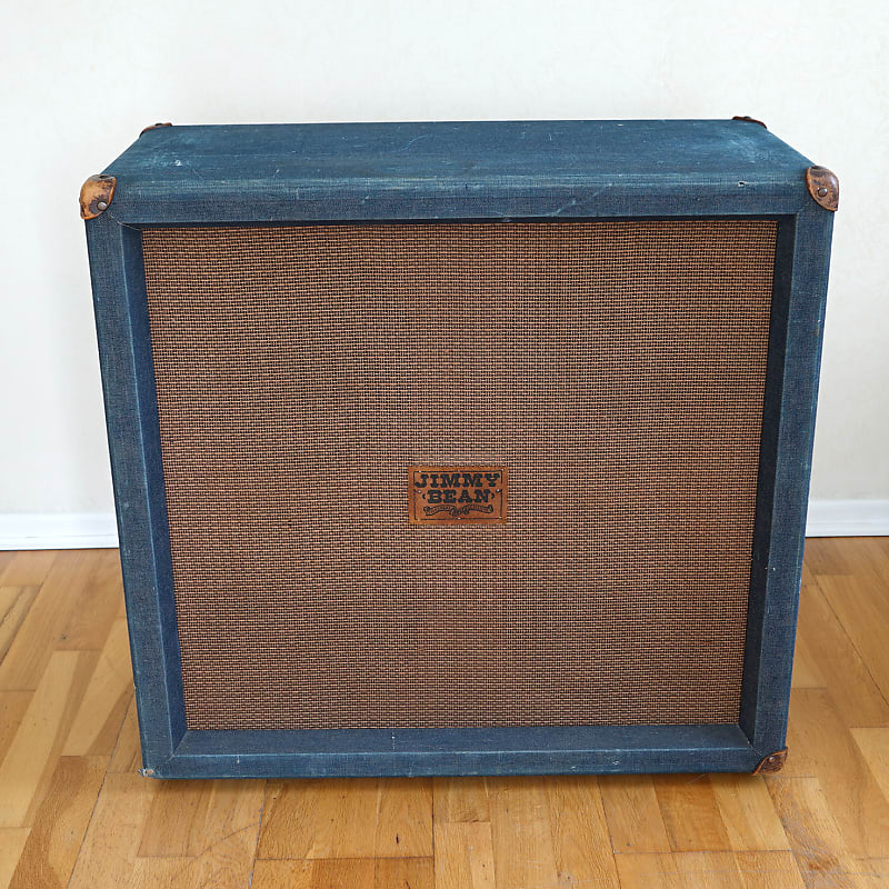 *Uber Rare* Vintage Orange Jimmy Bean 4x12 1975 - Blue Denim | Reverb