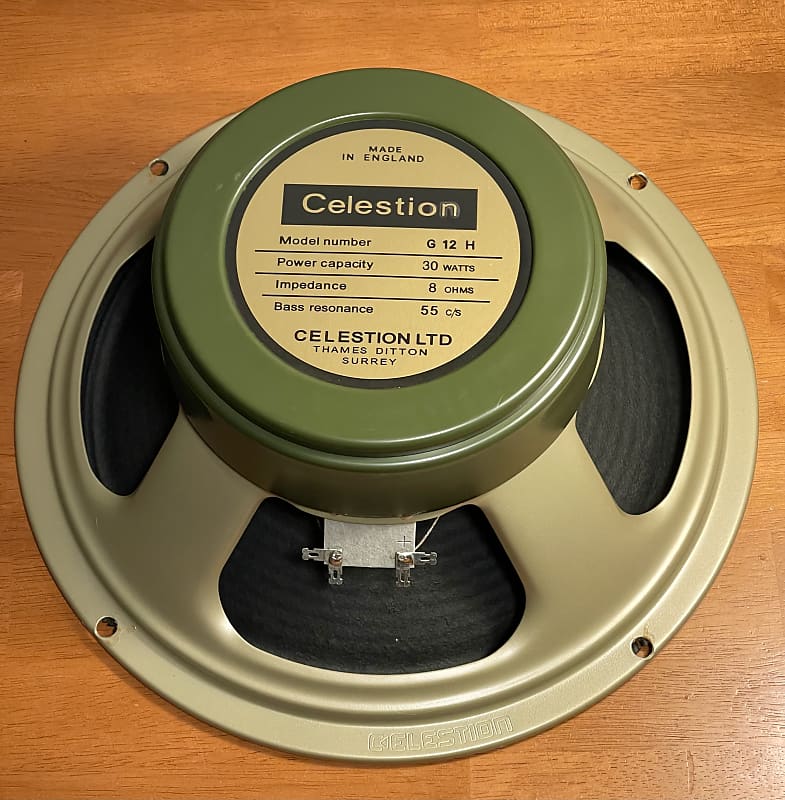 Celestion G12H 30W, 55Hz 8Ohm 12" Green Back Guitar Speaker | Reverb