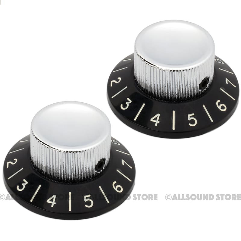 (2) *B-STOCK* Burns Baldwin Style Skirted Knobs Numbered 1-10 | Reverb