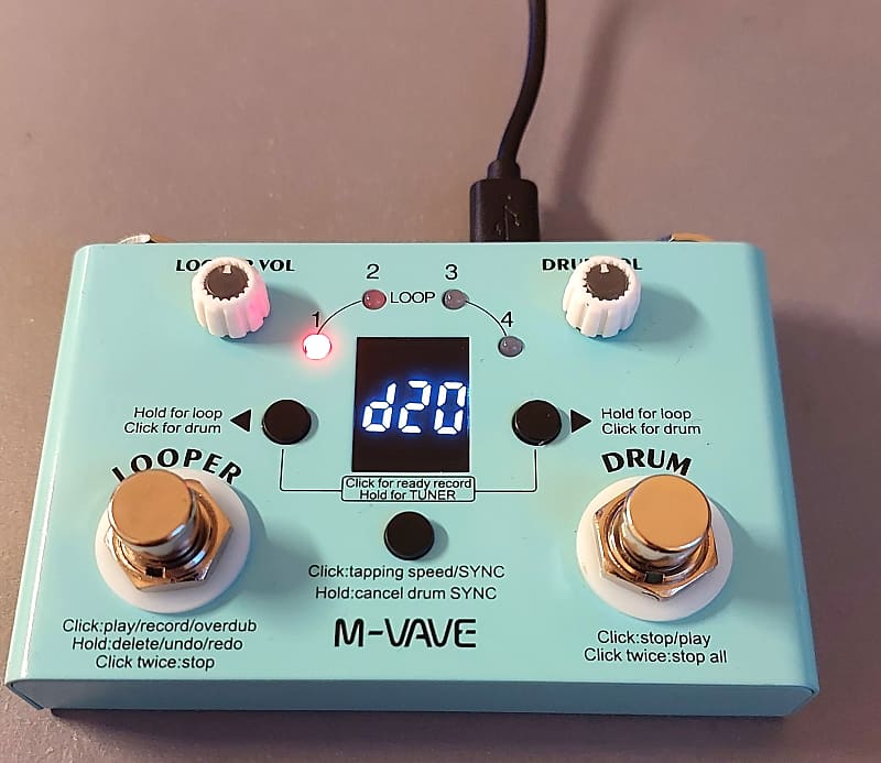 M-vave LOST TEMPO V2 new generation Looper + Drum Machine | Reverb