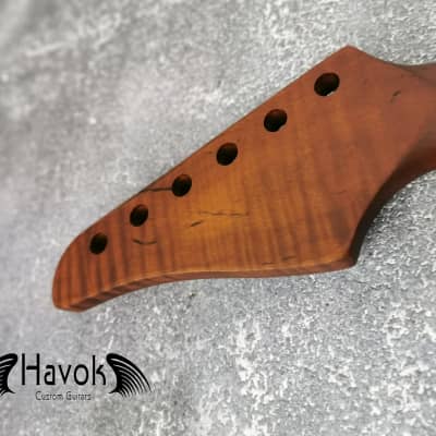 Dark Flame Roasted Maple Neck, 22 Stainless Steel, ST Satin | Reverb