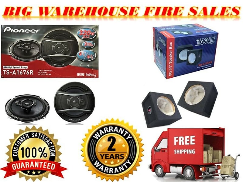 Pioneer TS-A1670F 6-1/2" Car Audio 3-Way Coaxil Speakers & | Reverb