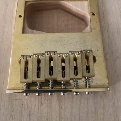 Vintage Late 70's-Early 80's Kahler Brass Tele Bridge | Reverb