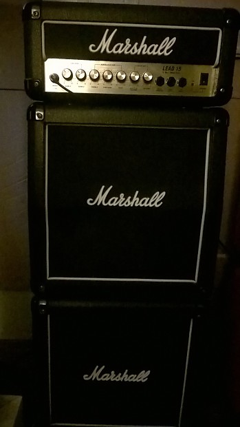 Marshall Lead 15 G15 Mini Stack 2000 Black Tolex with Hempo | Reverb