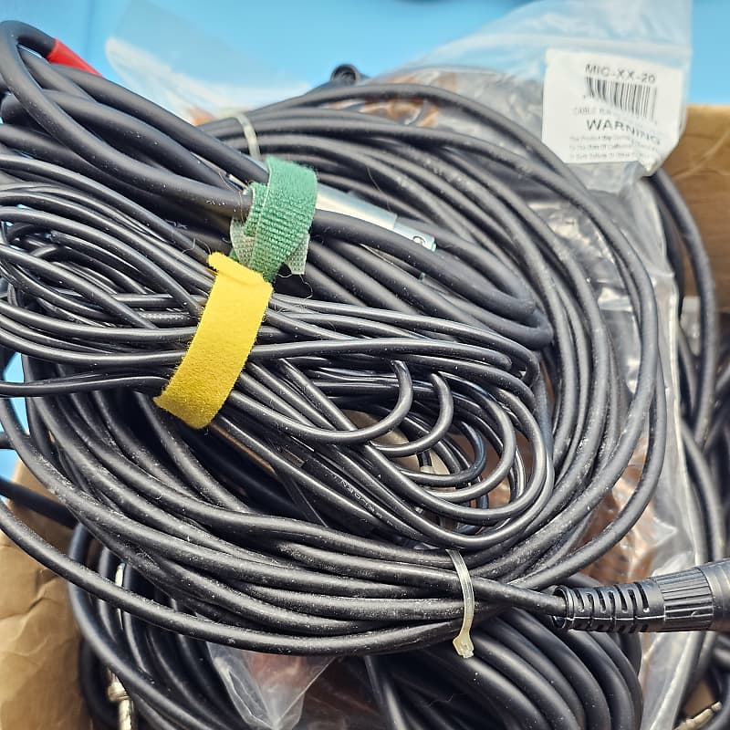 20+ Cables Lot/Bundle: XLR Cables, Instrument Cables, XLR to | Reverb