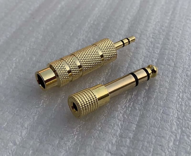 2 Piece 6.5MM Male to 3.5MM Female Jack Plug Audio | Reverb Australia