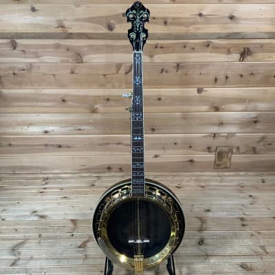 Samick Gold Bluegrass SB-4 5 String Banjo USED | Reverb