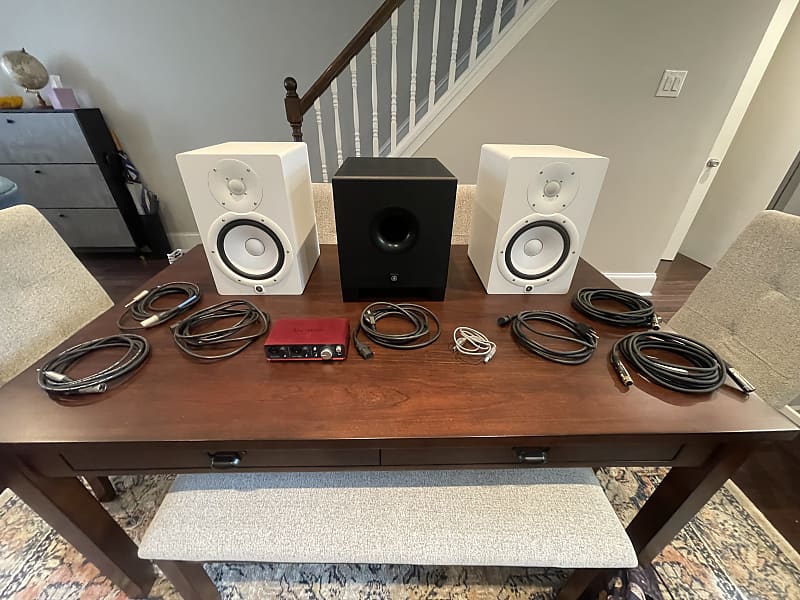 Yamaha HS8 & HS8S Bundle - Powered Monitors, Subwoofer, and | Reverb