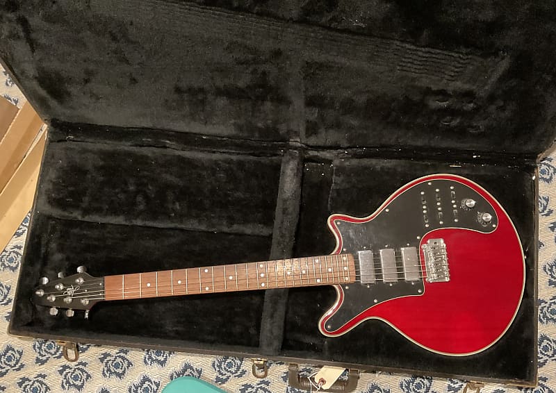 Aslin Dane Brian May Guitar - Red Special w/ Guild Case | Reverb