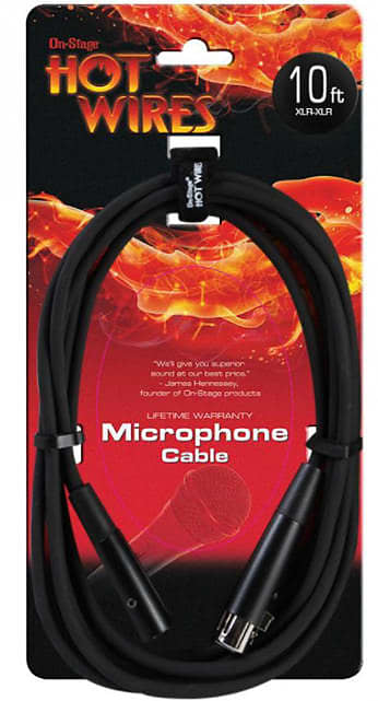 On-Stage MC12-10 XLR-XLR 10 Foot Microphone Cable | Reverb