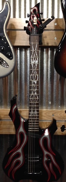 ESP LTD GL-600FB George Lynch Baritone Black Flame w/ LTD | Reverb