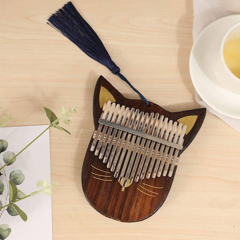 17 Key Kalimba Kit Full Bundle With Accessories Kitty Shaped | Reverb