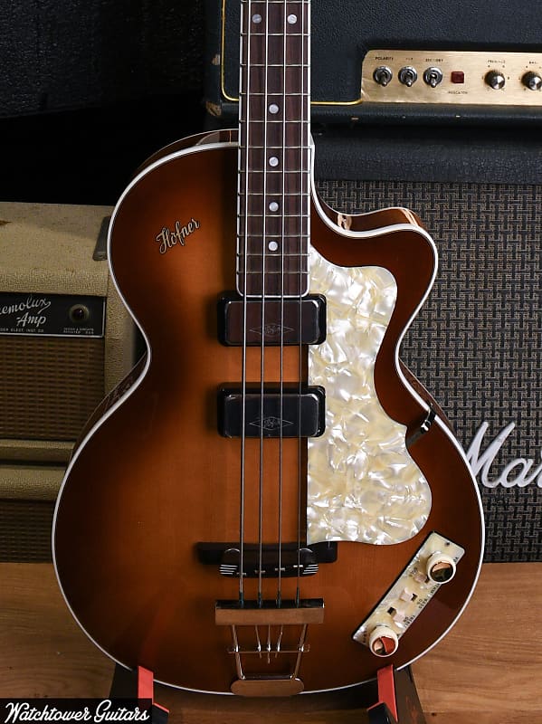 Hofner LTD Club Bass Cavern Spacing - Dark Violin | Reverb