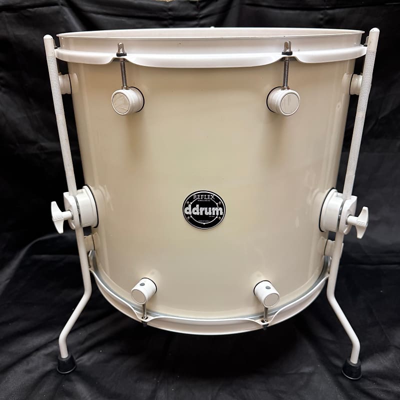 Ddrum Reflex Floor Tom White/White 16x14 Floor Tom | Reverb