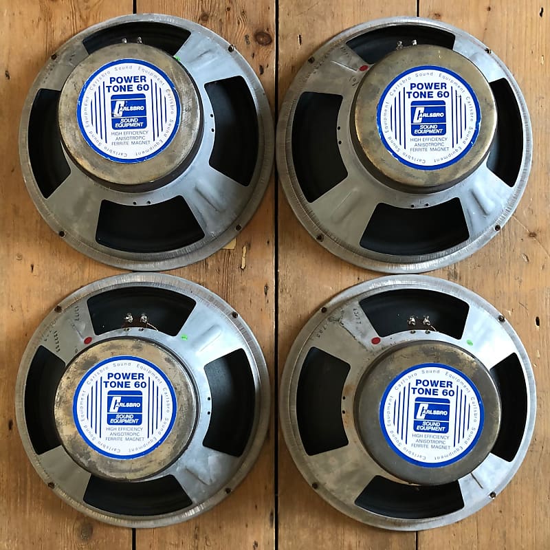 Quad of matching Fane 12” 4x12 Guitar speakers 1977 16 ohms @ | Reverb