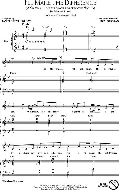 I'll Make the Difference - A Song of Hope for Singers Around | Reverb