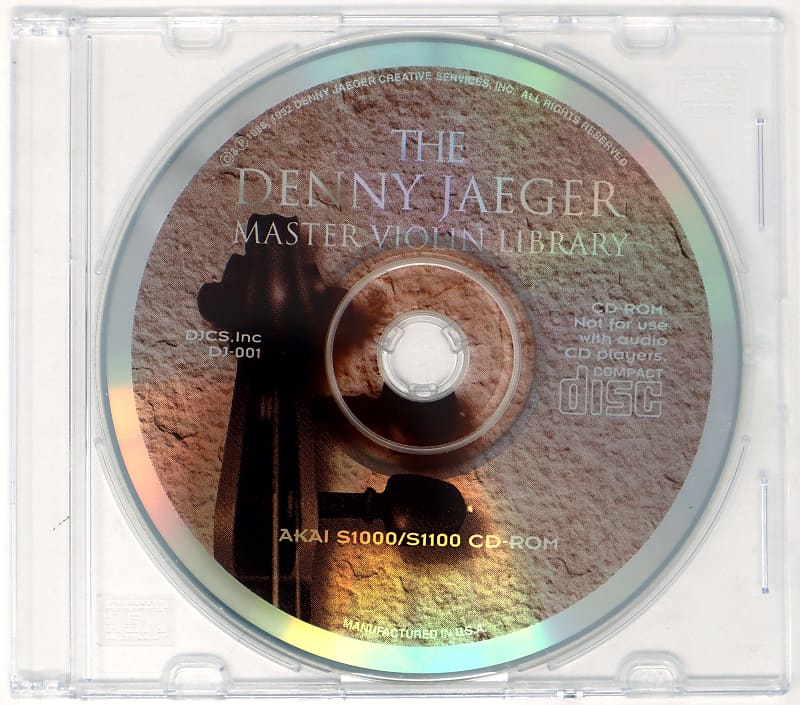 DJCS. Inc The Denny Jaeger Master Violin Library Akai Format | Reverb