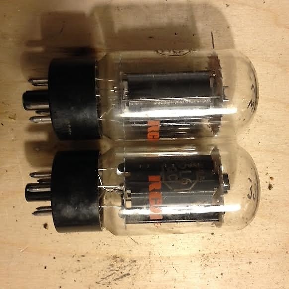 RCA 6L6GC 60's-70's Blackplate matched pair. | Reverb