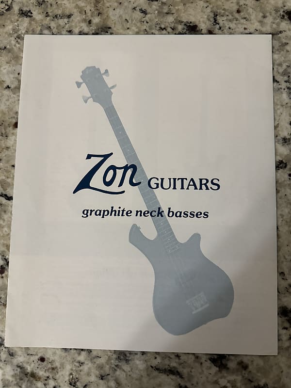 Zon Guitar Catalog Brochure 1986 Sceptor Legacy signature | Reverb