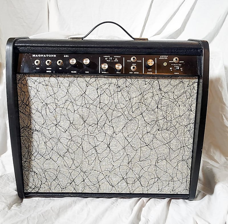 1964 - 1966 Magnatone 431 Estey Tube Amp w / Original Cover | Reverb