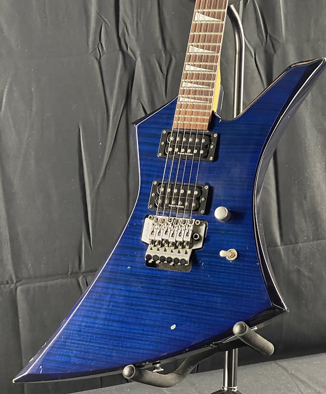 Jackson Kelly KE3 1997 Transparent Blue | Reverb
