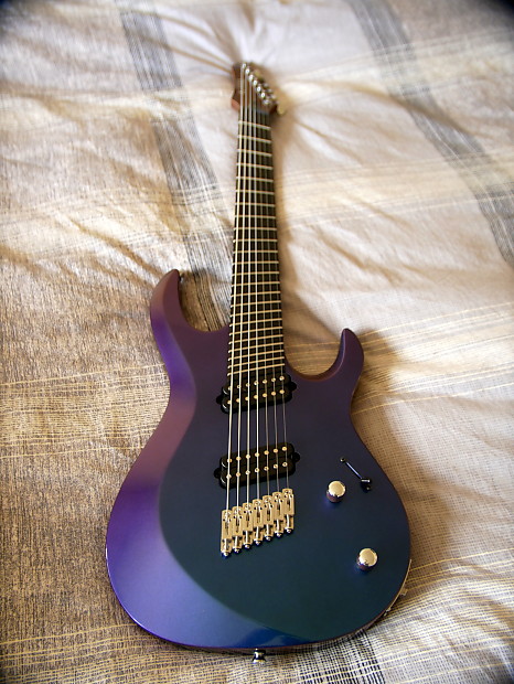 Kiesel Aries 7 String Multiscale AM7 2016 Purple/Blue | Reverb