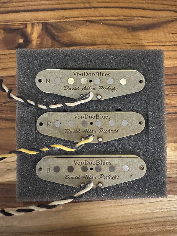 David Allen Pickups Voodoo Blues Stratocaster Pickups - Cream | Reverb