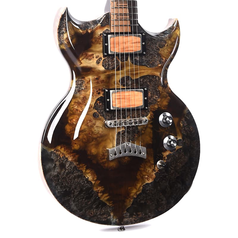 Dunable USA 10th Anniversary Minotaur Burl Maple Slab w/Black | Reverb