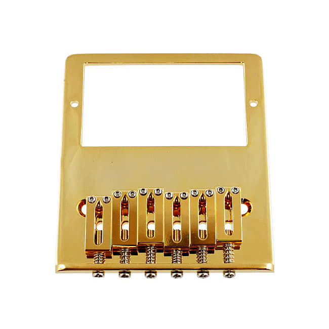 Gotoh 6-Saddle Humbucker Tele Bridge For Telecaster Gold | Reverb