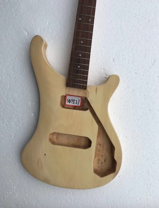 Unfinished 4 String Bass Guitar Body with Maple Neck and | Reverb UK